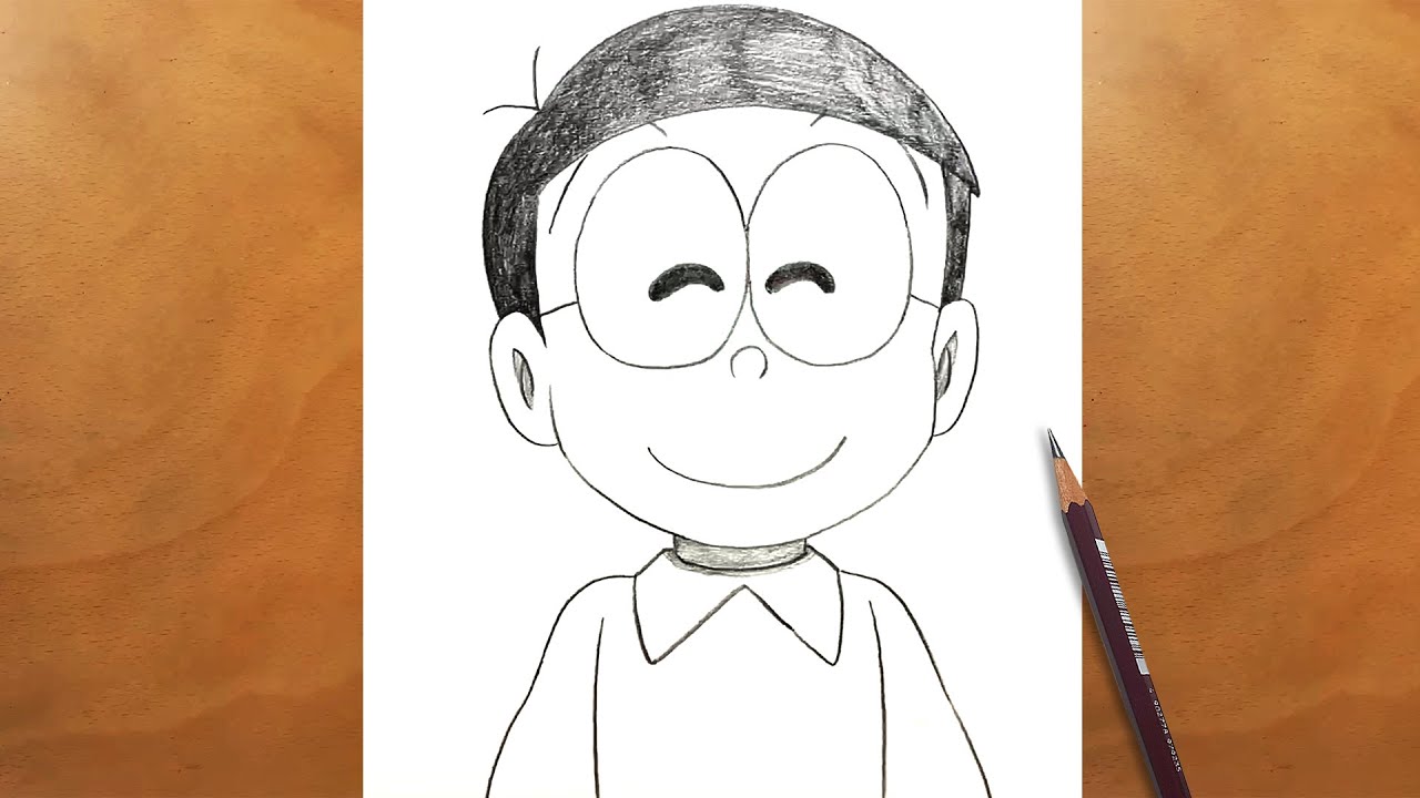 Anime Sketch || How to Draw Nobita from Doraemon Step by Step - YouTube
