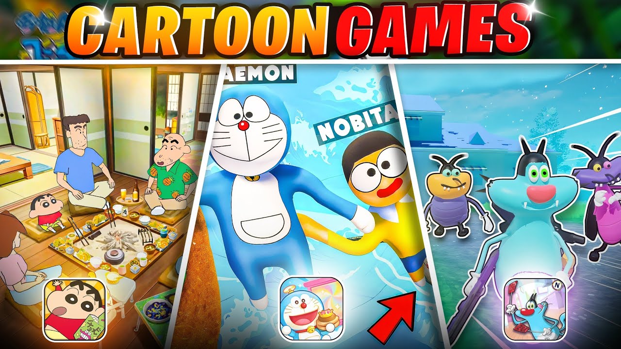 PLAYING THE CRAZIEST CARTOON GAMES 😂 - YouTube