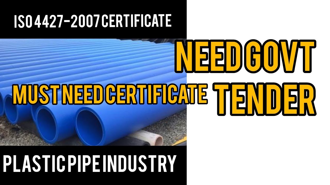 # ISO -4427-2007 PLASTIC PIPING INDUSTRY // NEED FOR RUN COMPANY & GOVT ...