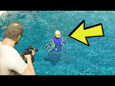 KANLI EVIN HAVUZUNDAN TEK GÖZLÜ CANAVAR CIKTI ! (GTA 5)