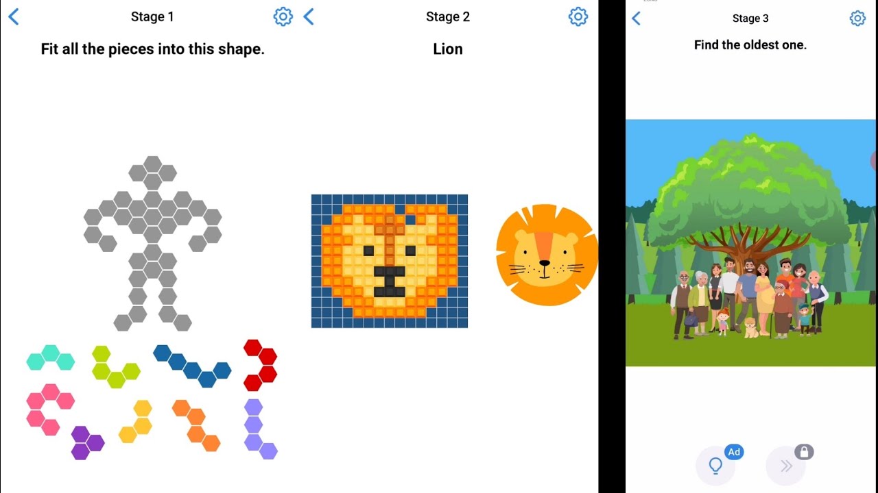 Easy Game Brain Test Daily Challenge 22 June 2020 Stage 1,2,3 Solution ...