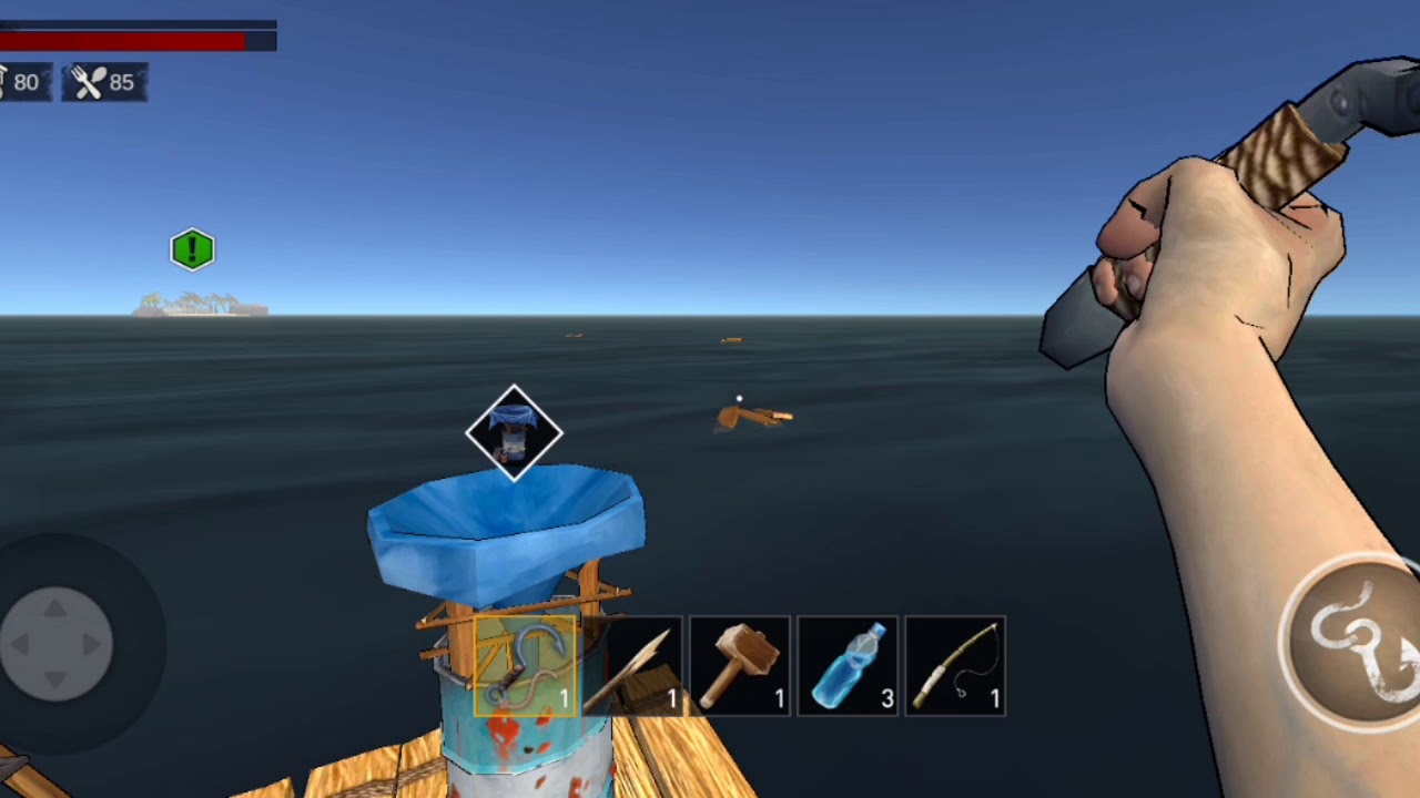 Raft survival island gameplay - YouTube