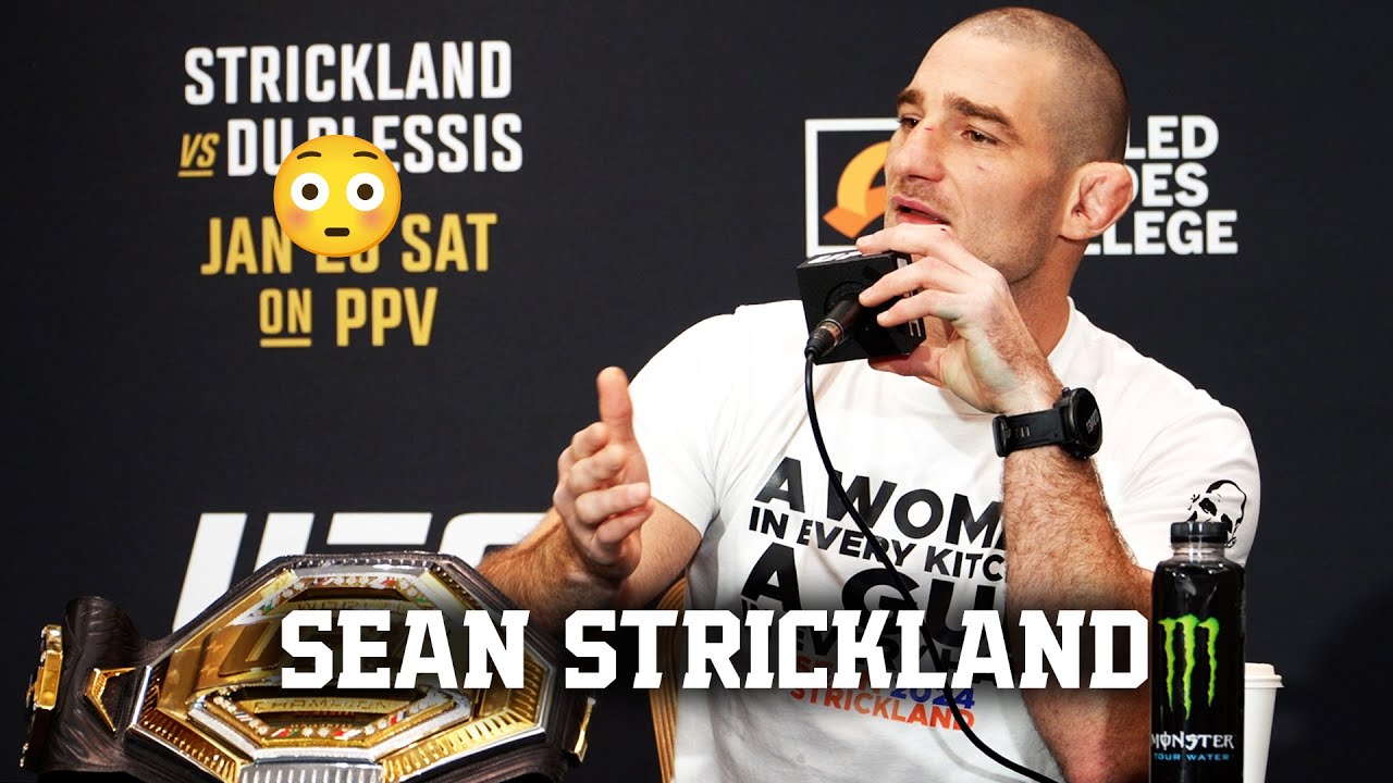 😳 SEAN STRICKLAND ABSOLUTELY DESTROYS REPORTER! - YouTube