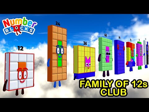 Numberblocks Family of 12s Club - YouTube