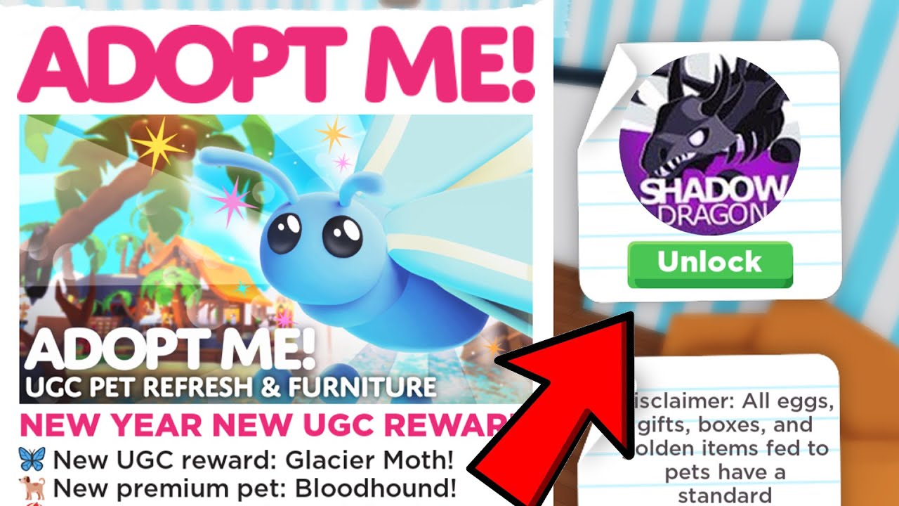 WHATTT??? Shadow Dragon! NEW UPDATE! Adopt me! - YouTube