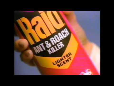 Raid Ant & Roach Killer With Lighter Scene Commercial 1987 - YouTube