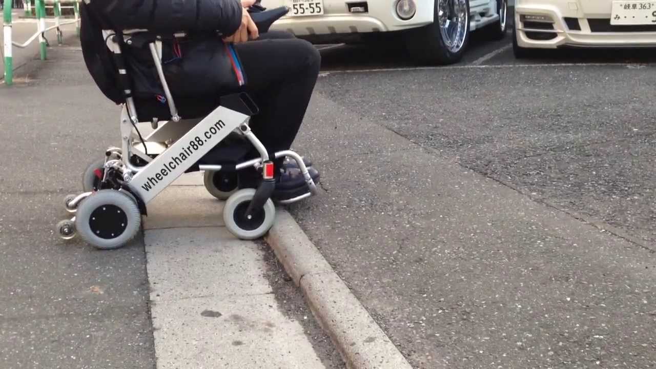 Foldawheel PW-999UL challenge low profile curb - YouTube