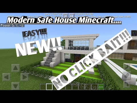 Easy Modern Safe House Minecraft!!! Versii.... Akuu..... - YouTube