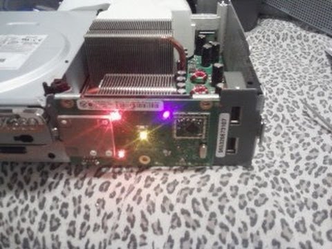Custom Microsoft Xbox 360 OEM RF module (ring of light) board with blue ...