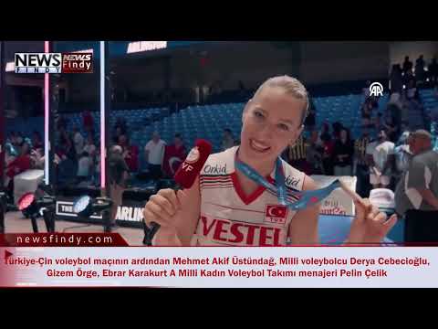 A Milli Kadın Voleybol Takımının şampiyonluğu röportajları