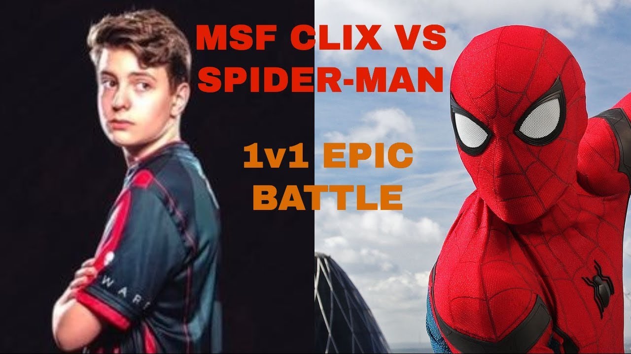 MSF Clix VS Spider-man in 1v1 - YouTube