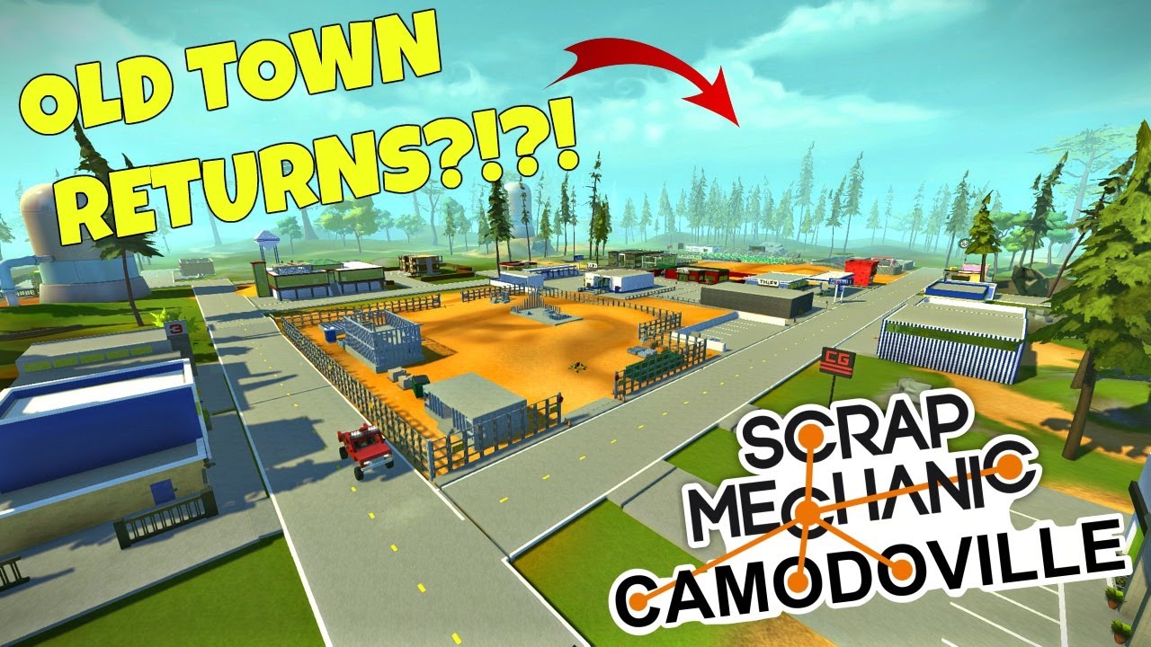 OLD TOWN RETURNS?!?! + 80K SUBS! - Scrap Mechanic Town Update Gameplay ...