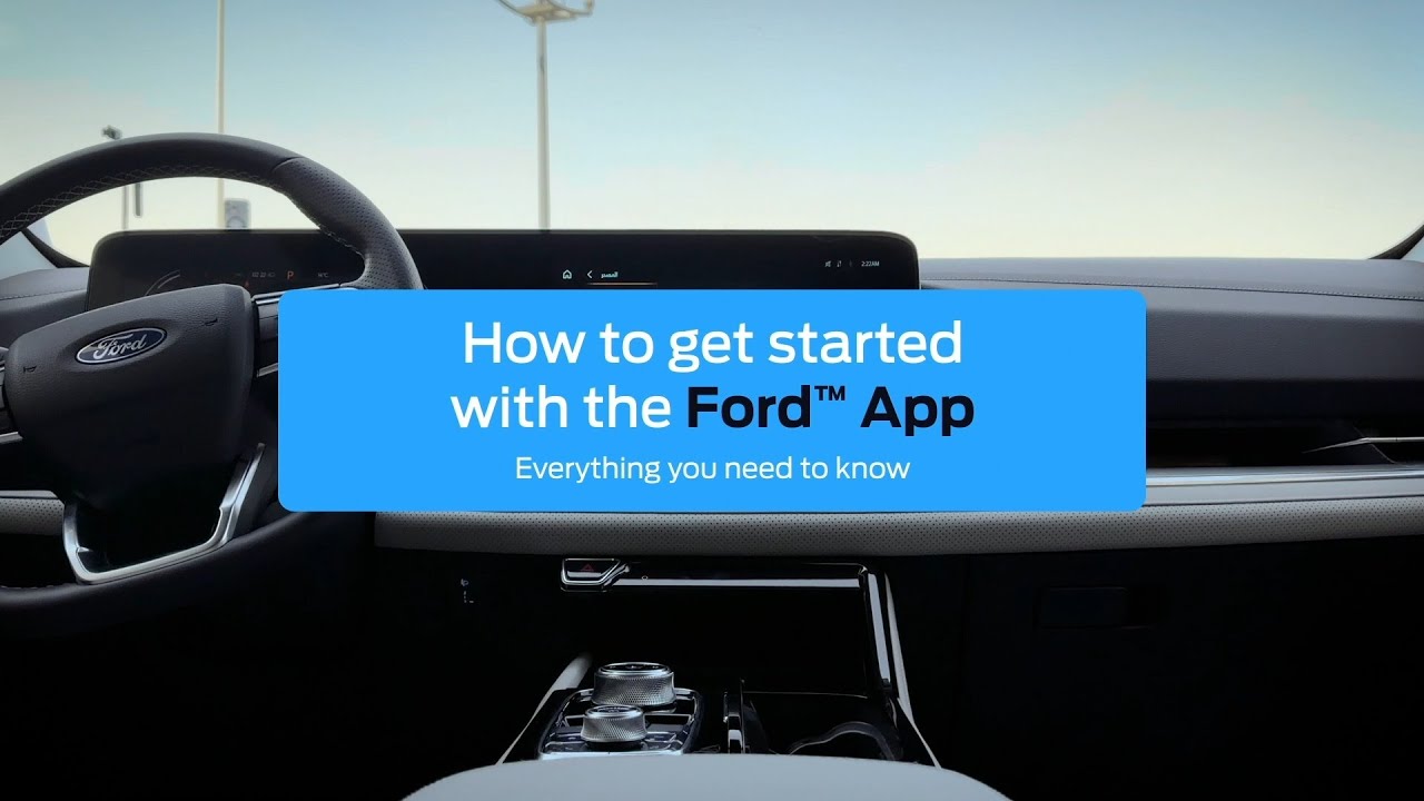 Getting started with Ford™️App is simple. - YouTube