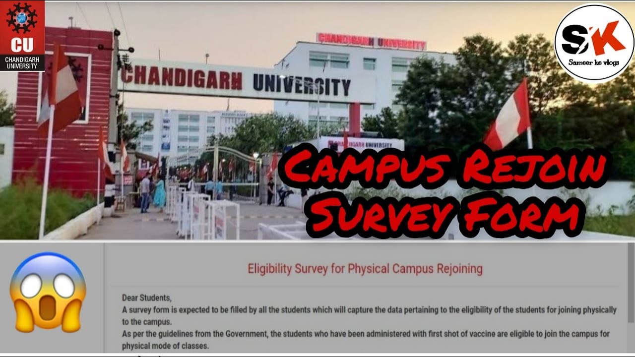 Chandigarh University Campus Rejoin Form #Chandigarhuniversity #Reopen ...