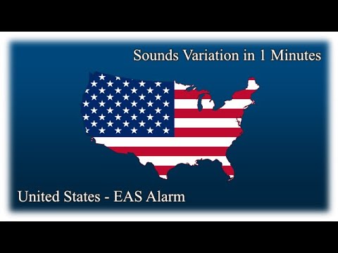 United States 🇺🇸 - EAS alarm, Sounds Variation in 1 Minutes - YouTube