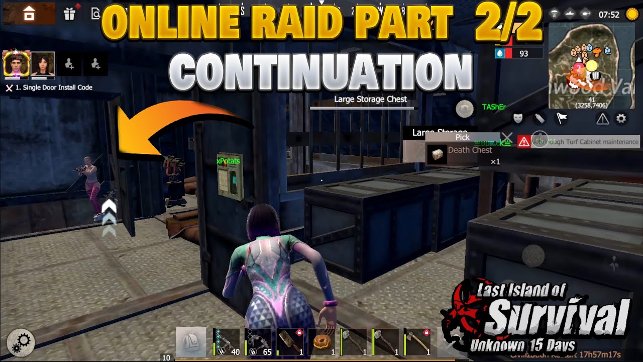 Continuation of Part 1 Raid | Online Raid Jump Server | Standard | Last island of survival ...