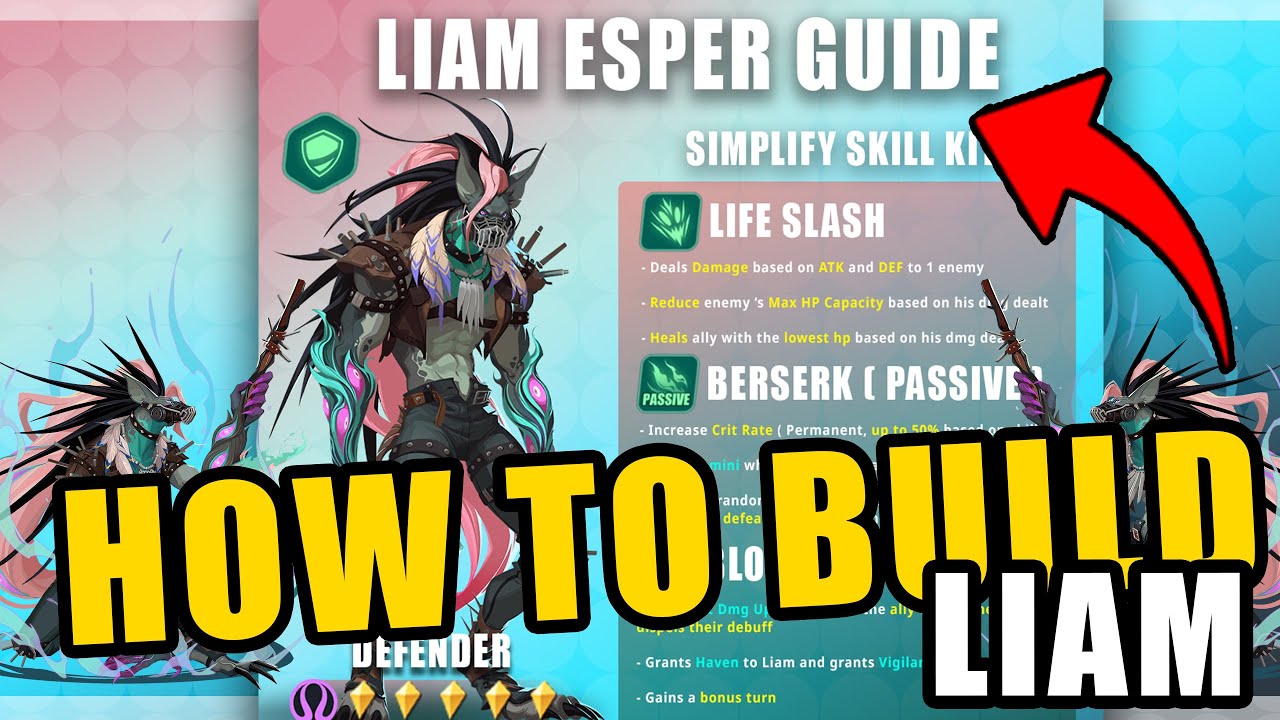 HOW SHOULD YOU BUILD YOUR LIAM? | ESPER GUIDE | DISLYTE - YouTube