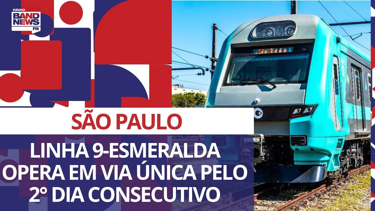 Linha 9-Esmeralda opera em via única pelo 2° dia consecutivo em SP ...
