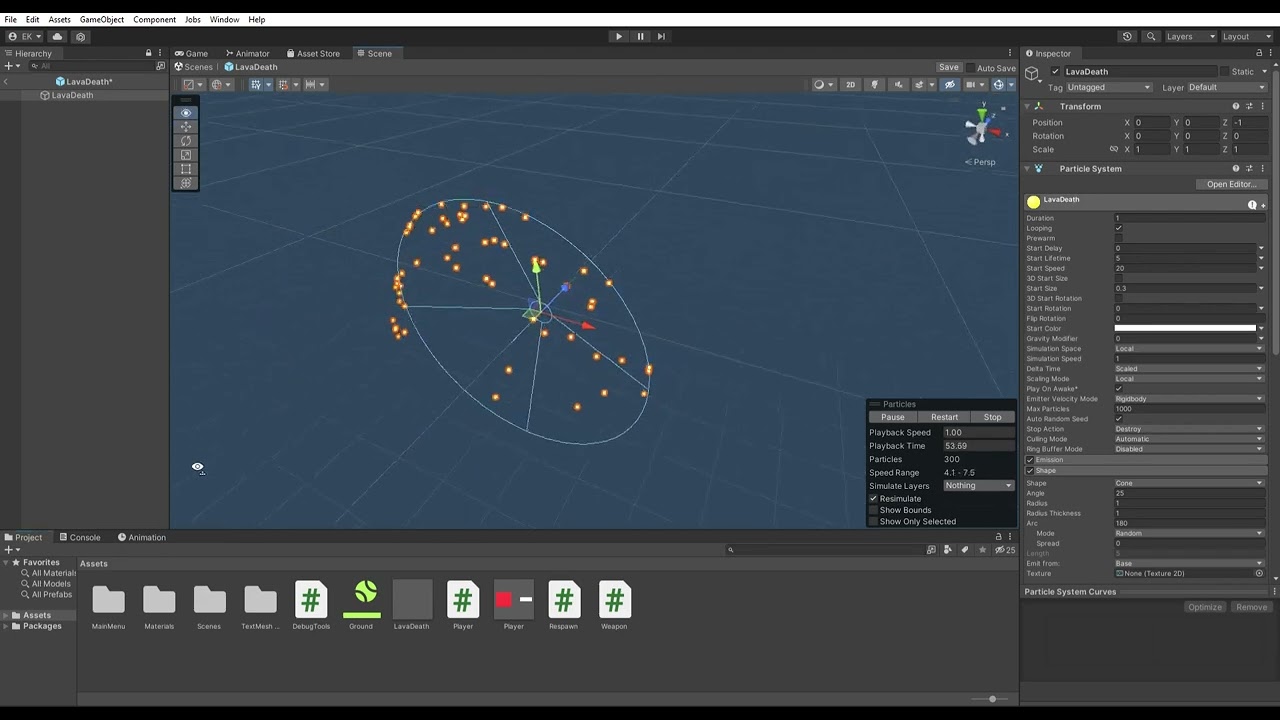 Cool particles in Unity - YouTube