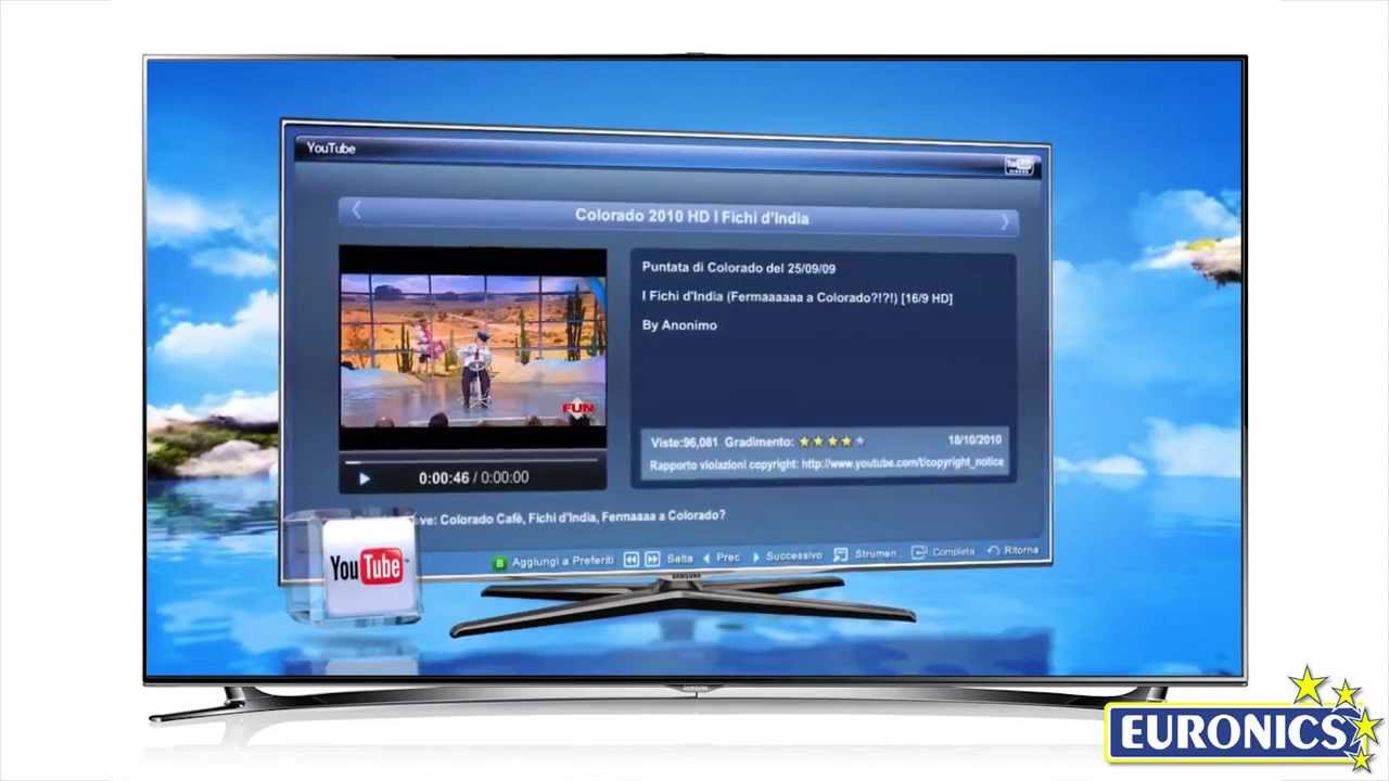 Samsung Smart TV 3D LED -- F8000 - YouTube