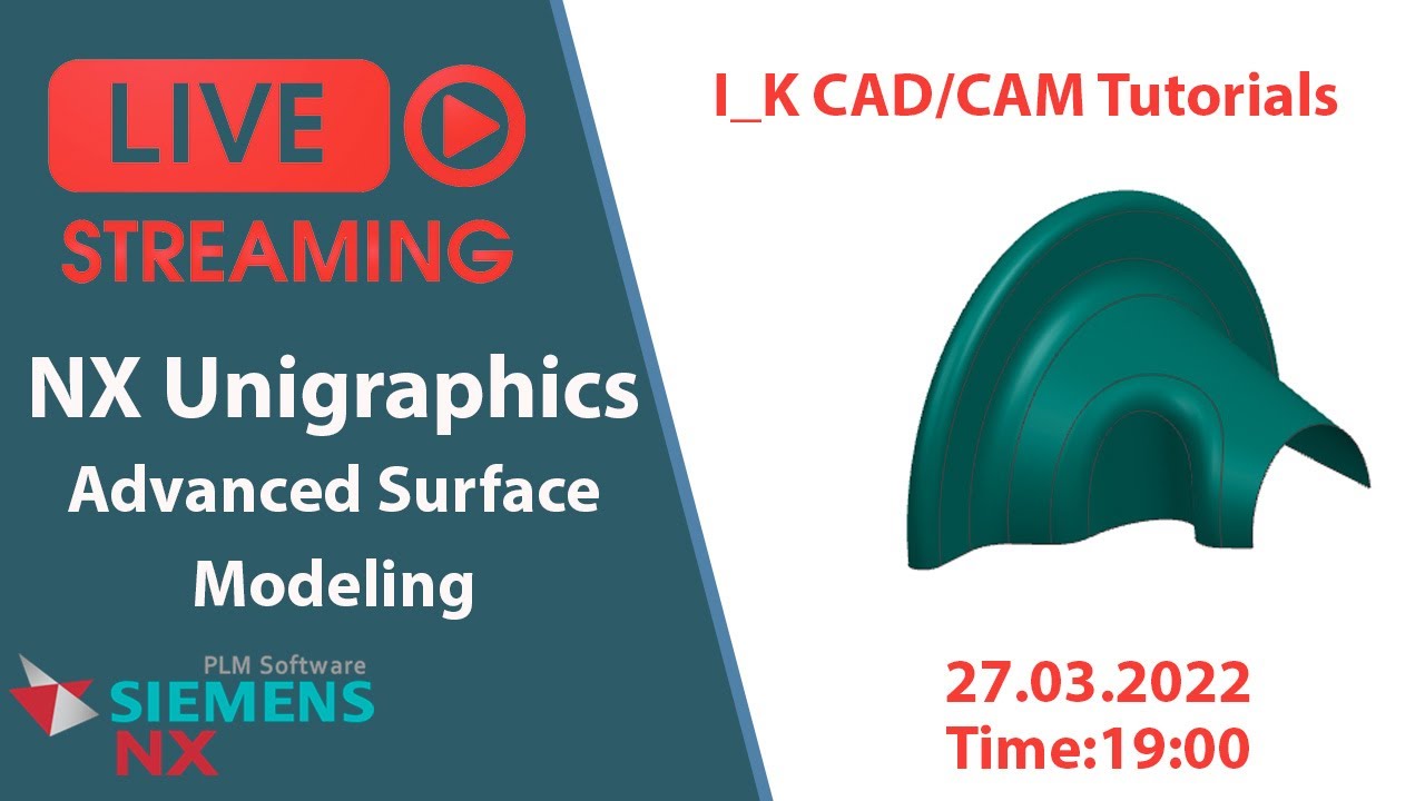 Siemens NX Advanced Surface Modeling - YouTube