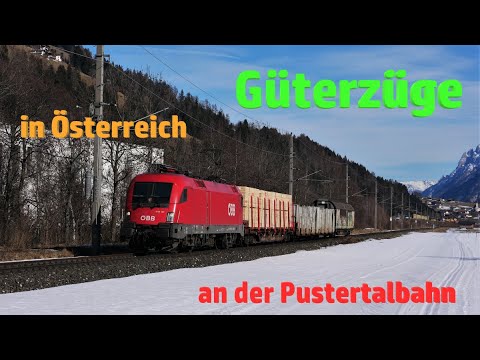 Güterzüge in Österreich an der Pustertalbahn - YouTube