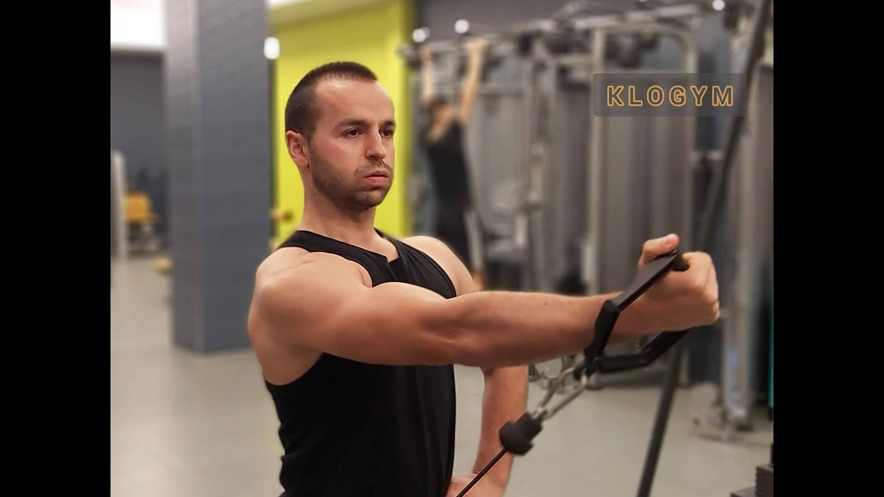 Arms training with cable - it an exercise that works well for the upper ...
