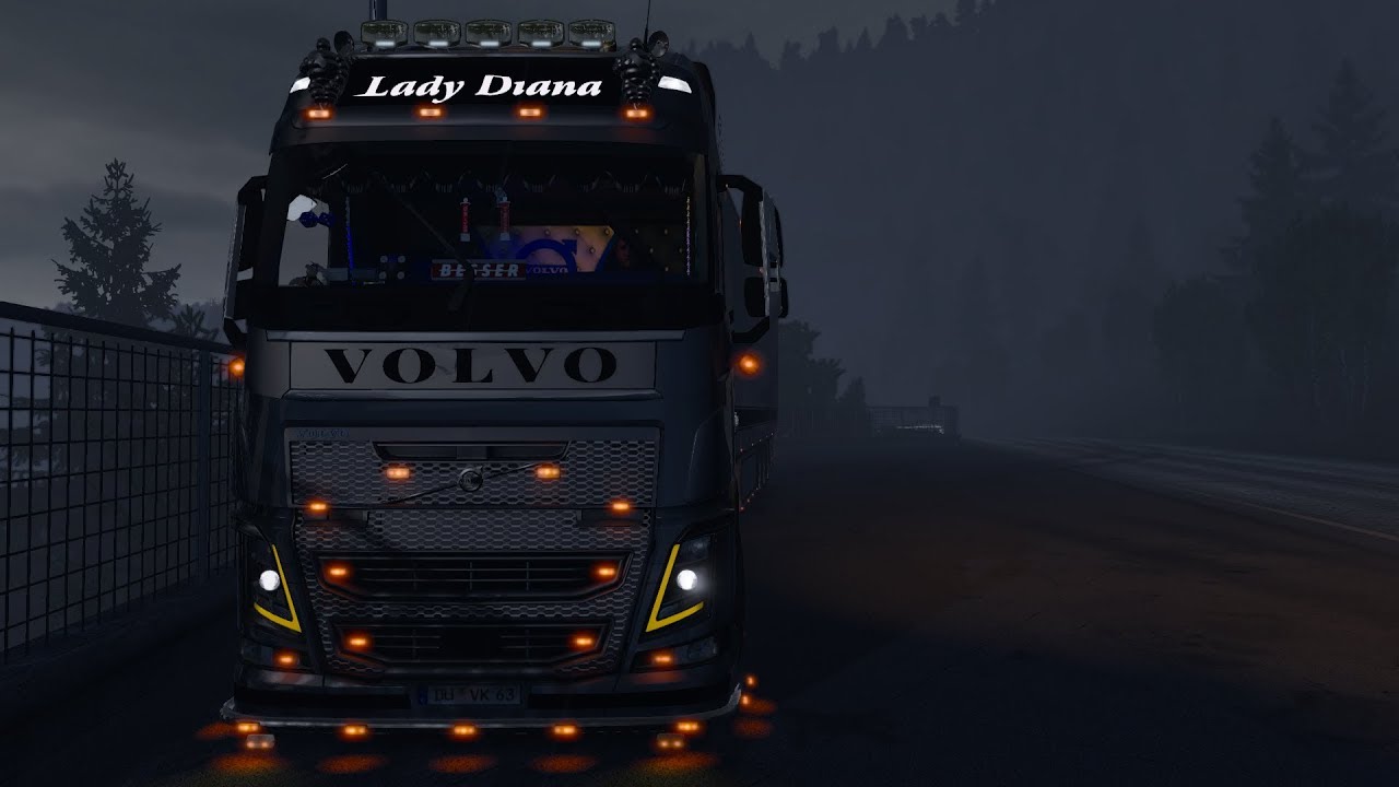 ASMR Relaxing Drive With VOLVO - Euro Truck Simulator 2 - YouTube