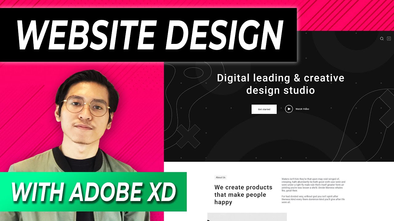 How to Make a Website - Adobe XD Web Design Tutorial - YouTube