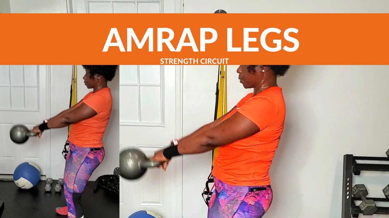 35 MINS AMRAP LEGS AND ABS STRENGTH CIRCUIT | Virtual Gym | #005 - YouTube