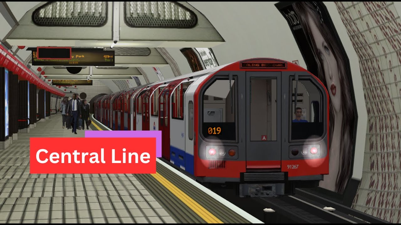 OpenBVE: London Underground Central Line | Full Route - YouTube