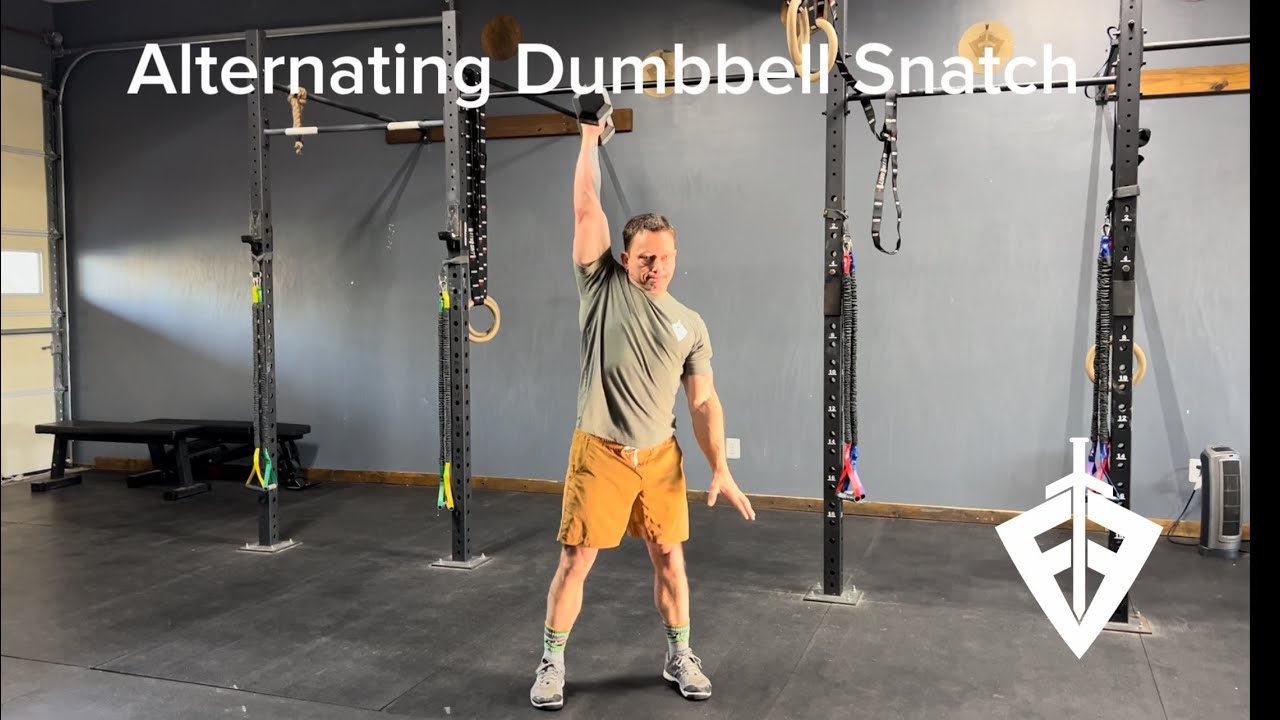 Alternating Dumbbell Snatch - YouTube