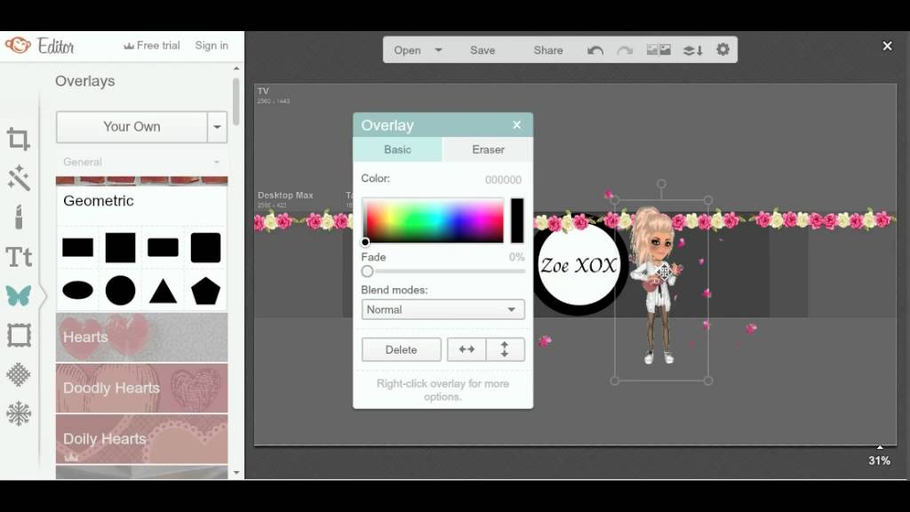 Channel Art | Tumblr/MSP Edit | Zoe XOX - YouTube