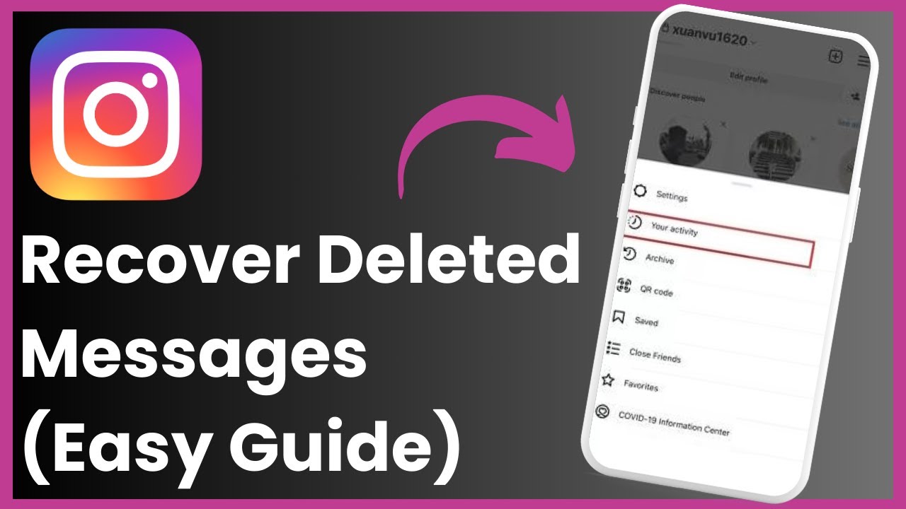 How To Recover Deleted Messages In Instagram ! - YouTube