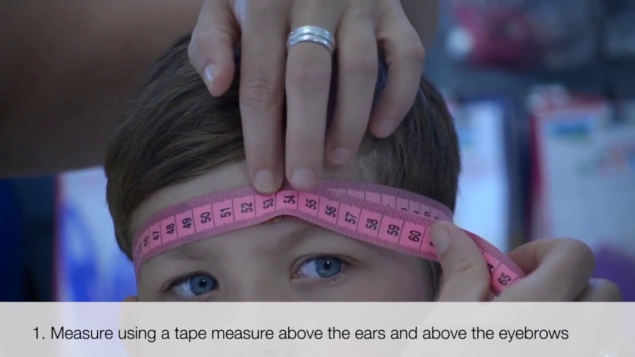 Micro hjelm - hvordan måle barnets hode for riktig størrelse - YouTube