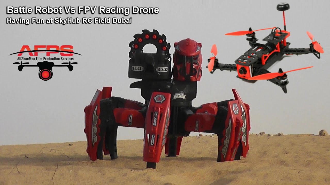 Battle Robot Vs FPV Racing Drone - YouTube