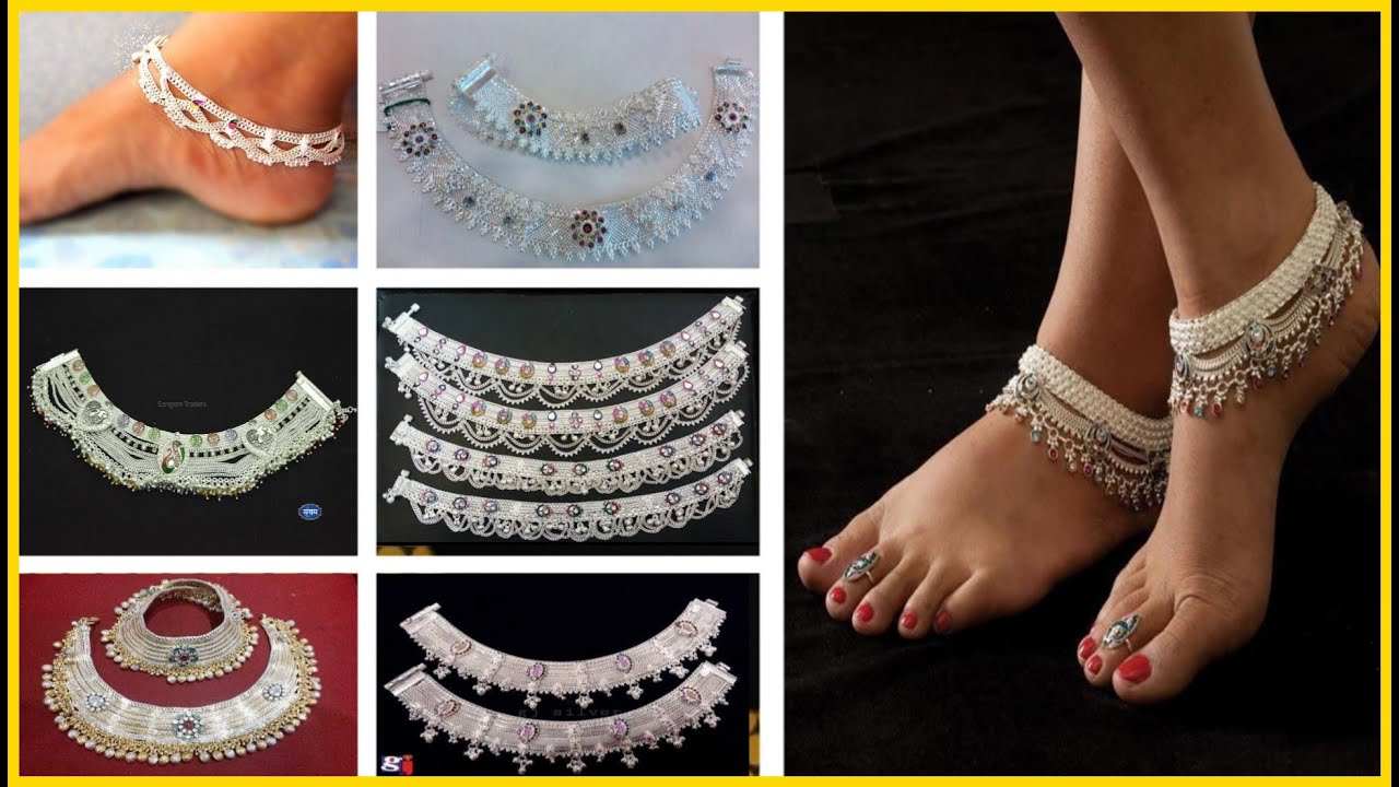 Silver Payal Design // Payal designs 2020 // Latest payal design - YouTube