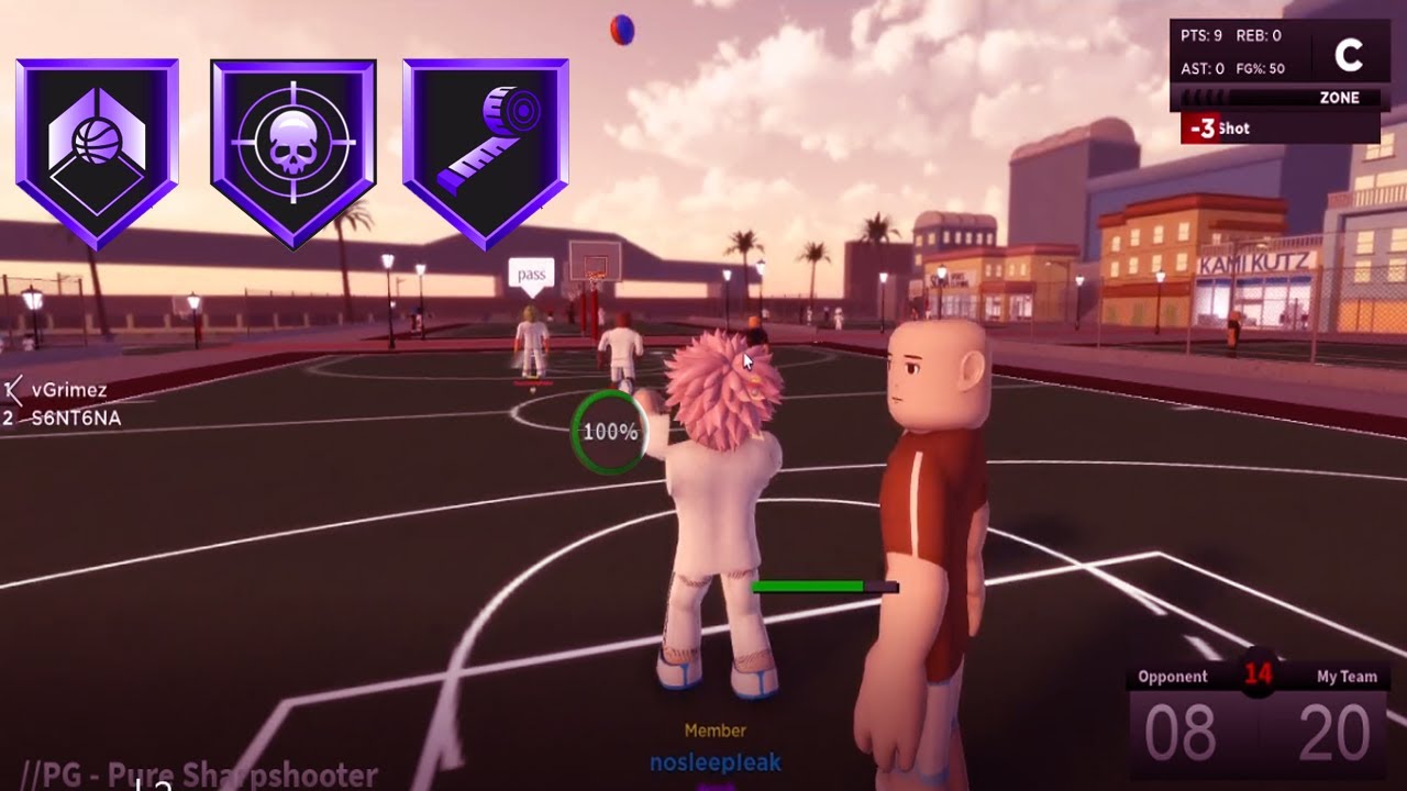 ROBLOX MYPARK MY 99 OVR SHARPSHOOTER CAN'T MISS - YouTube