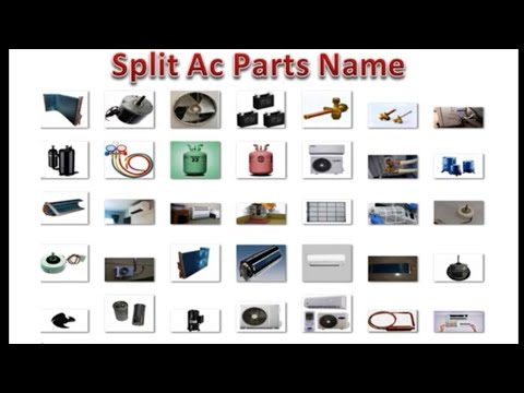 Window AC & Split AC Parts Name & Tools Image AC all Spair Parts Name ...
