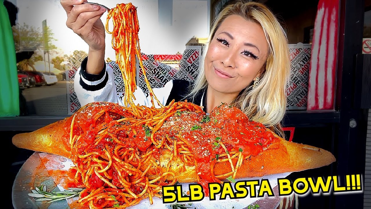 BIGGEST PASTA BOWL IN LAS VEGAS!! MASSIVE 5LB GONDOLA at Amano's!! # ...