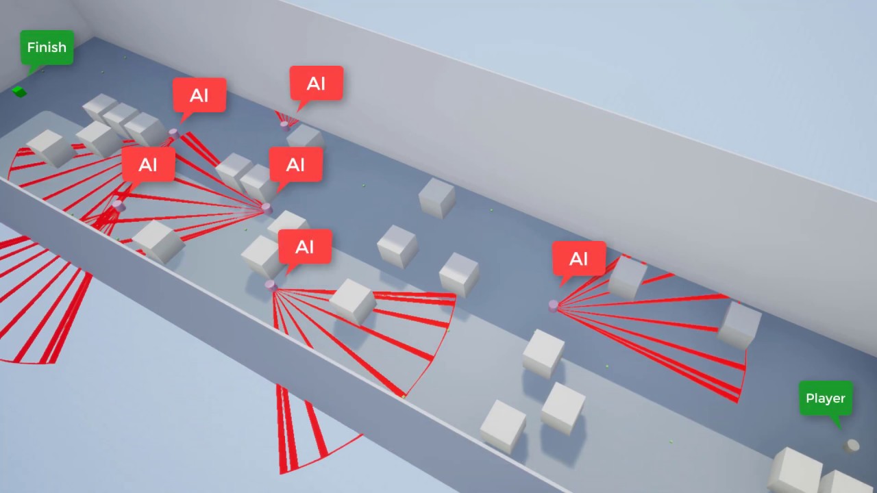 Hide And Seek With AI. C++ game prototype based on UE4 - YouTube