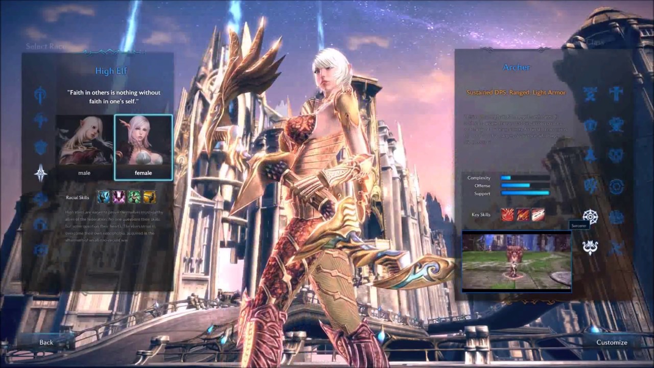 Tera Online Character Creation Preview 2017 - YouTube