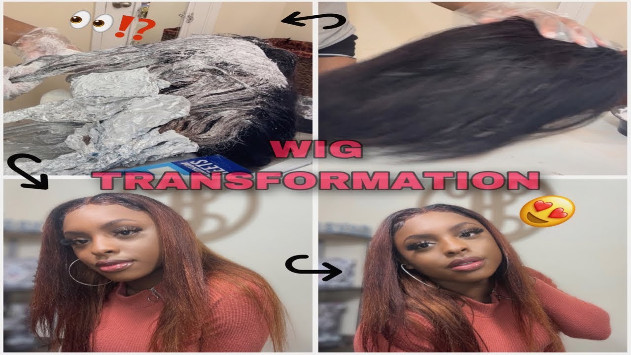 Wig revamping transformation😍: Bleaching + Install + Styling + ft ...