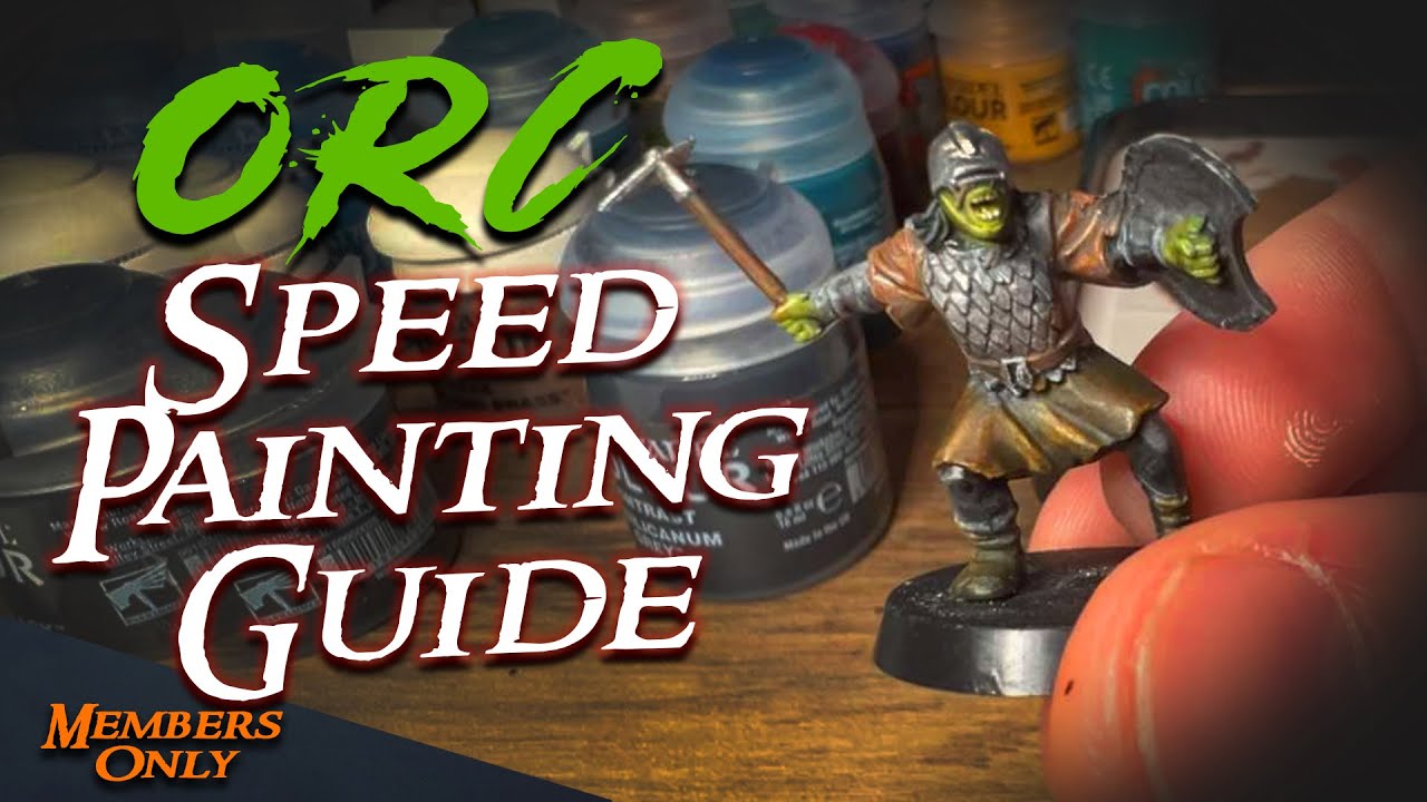 How To Paint ORCS Quickly | Speed Painting guide - YouTube