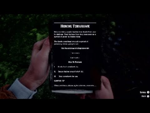 Red Dead Redemption 2: Where to Get Homing Tomahawk Pamphlet For FREE ...