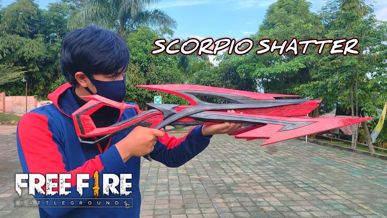 Membuat skin SG SCORPIO SHATTER dari bahan kayu !!! free fire - YouTube