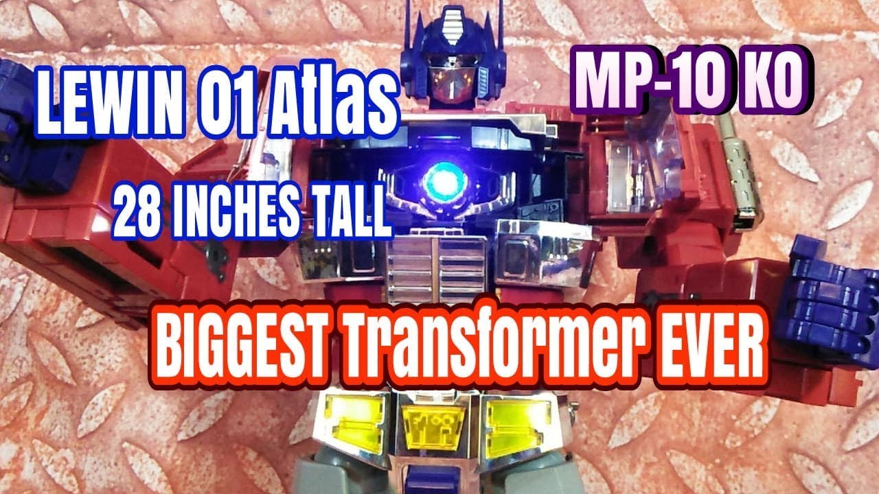 Lewin 01 Atlas Lewin Resources 28 inch tall HUGE KO MP-10 Optimus Prime ...