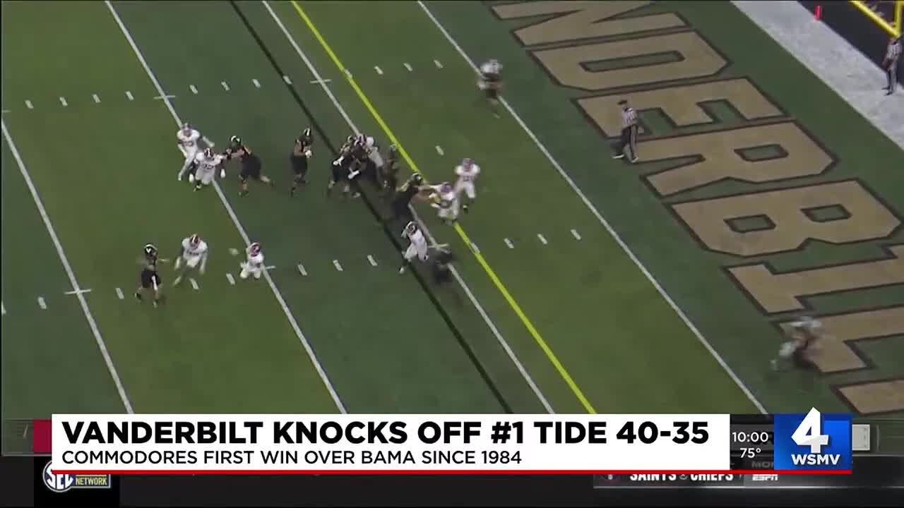 Vanderbilt defeats Alabama - YouTube