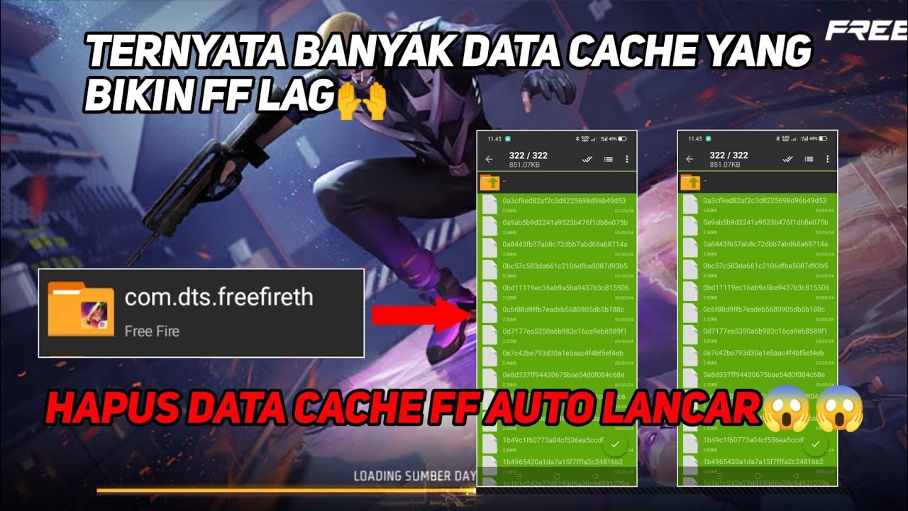 TUTORIAL AGAR FREE FIRE TIDAK NGELAG? DENGAN CARA MENGHAPUS FILE CACHE - YouTube
