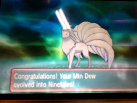 Pokemon alpha sapphire shiny vulpix evolves - YouTube